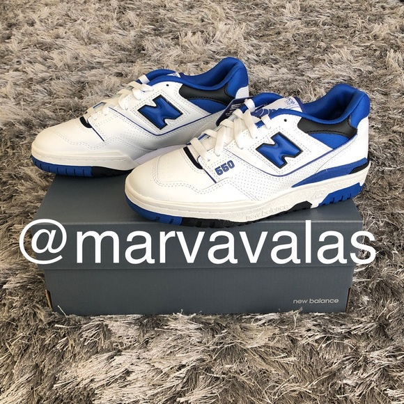 New Balance | Shoes | New Balance 55 White Blue Mens 55 Womens 7 | Poshmark